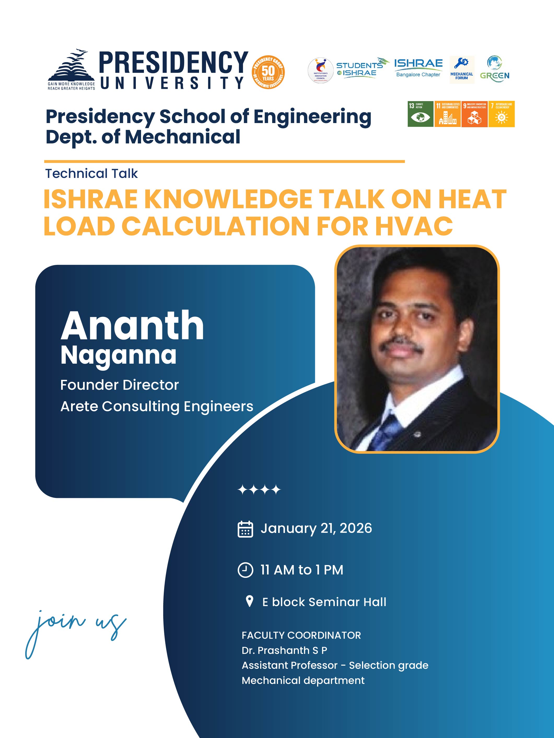 ISHRAE Knowledge Talk on Heat Load Calculation for HVAC